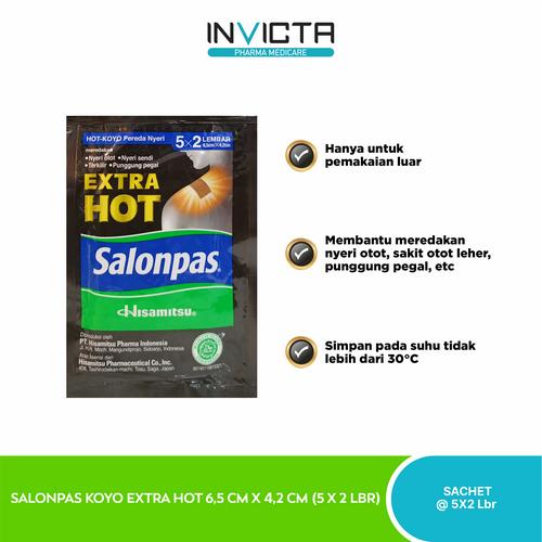 Jual Salonpas Koyo Extra Hot (Pereda Nyeri Otot dan Sendi) - Isi 5 x 2 ...