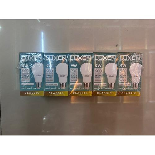 Jual Luxen Lampu LED Bulb Classic 9 Watt Cahaya Putih - Jakarta Pusat ...