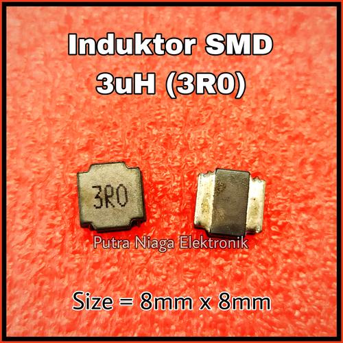 Jual Induktor SMD 3uH Inductor Power 0.003mH 3000nH 8mm x 8mm marking ...