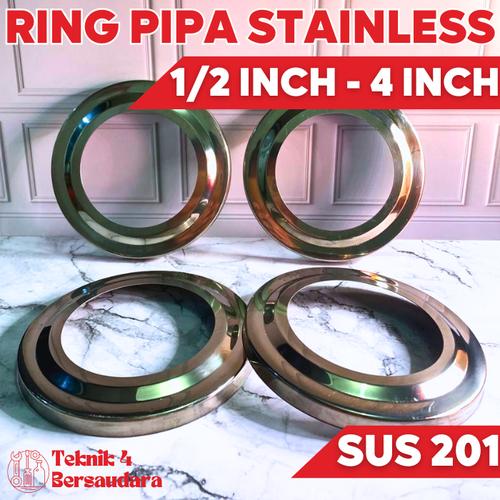 Jual Ring Pipa Stainless Steel SUS 201 1/2 Inch - 4 Inch - 3/4 Inch ...