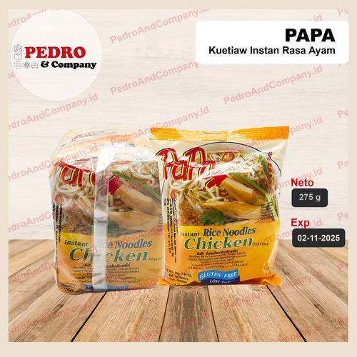 Jual Papa instant rice noodle chicken flavor (55 gram x 5pc) - bihun ...