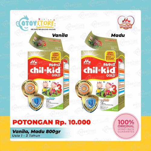 Jual Morinaga Chil Kid Gold Vanila Madu 800 Gram / Susu ChilKid 1 - 3 ...