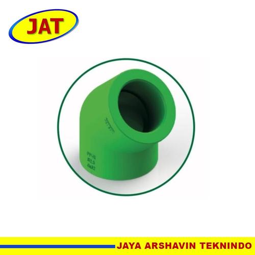 Jual Elbow PPR 45 deg PN25 1/2" Rucika 20 mm keni Knee sambungan pipa 1 ...