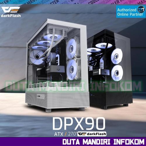 Promo darkFlash DPX90 - Panoramic Pillarless Tempered Glass Mid-Tower ...