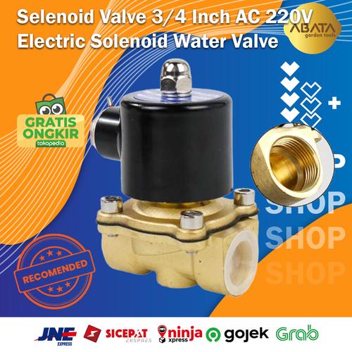 Jual Selenoid Valve 3/4 Inch AC 220V Electric Solenoid Valve 220V Solenoid 3/4 220V Solenoid ...