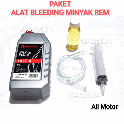 Jual PAKET ALAT BLEEDING REM MOTOR SUNTIKAN SELANG DAN MINYAK REM 100ML ...