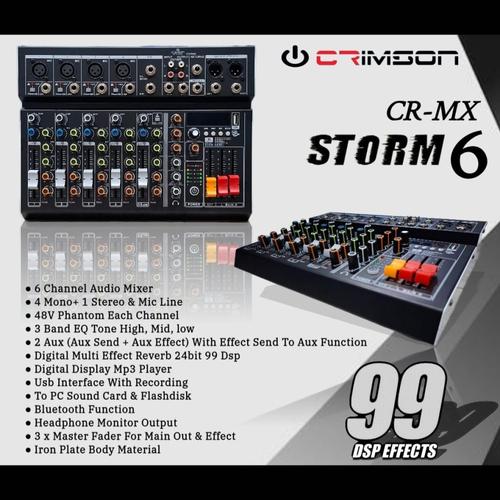 Jual Mixer Audio Crimson CR-MX STORM 6 / CR MX STORM6 6 channel ORIGINAL - Jakarta Barat - NEW ...