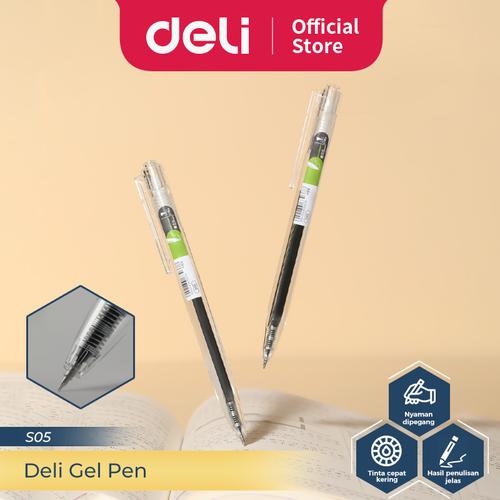 Jual Deli Pulpen Gel / Gel Pen Hitam 0.5mm S05 12 PCS - Kab. Tangerang ...