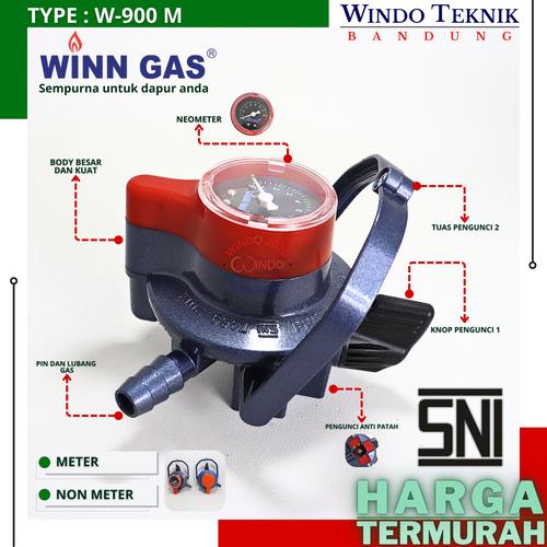 Promo REGULATOR WINN GAS W-900M METER / WIN GAS W-900NM DOUBLE LOCK ...