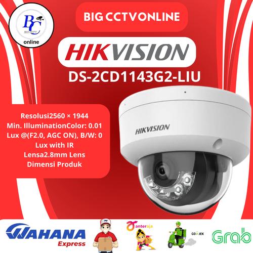 Jual HIK "DS-2CD1143G2-LIU-HIKVISION IP CAMERA 4MP INDOOR SMART HYBRID LIGHT FIXED NETWORK ...