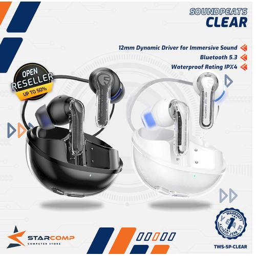 Jual SoundPEATS Clear TWS True Wireless Earphone Bluetooth Earbuds with ...