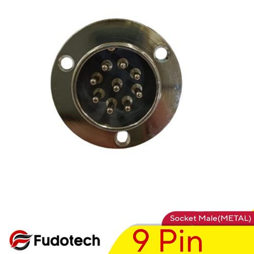 Jual Fudotech Socket Male Metal 9 Pin Connector MIG Mesin Las Wire ...