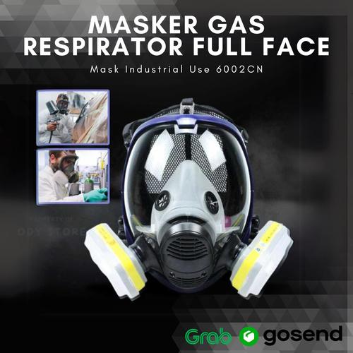 Jual MASKER GAS RESPIRATOR FULL FACE INDUSTRIAL MASK ANTI DUST CHEMICAL ...