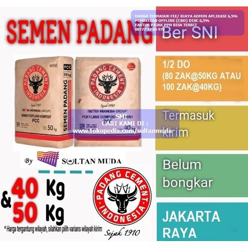 Jual SEMEN PADANG @50KG/ 40KG (MINIMAL ORDER 1/2 DO (80ZAK@50KG ATAU 100ZAK@40KG)) - BELUM ...