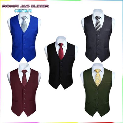 Jual Hemat Rompi Jas Pria Slimfit Formal Remaja Dewasa Size Jumbo ...