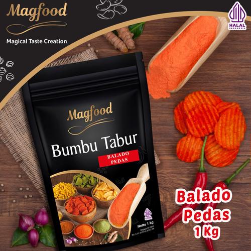 Jual MAGFOOD BUMBU TABUR BALADO PEDAS KEMASAN 1 KG - 100 gram - Jakarta ...