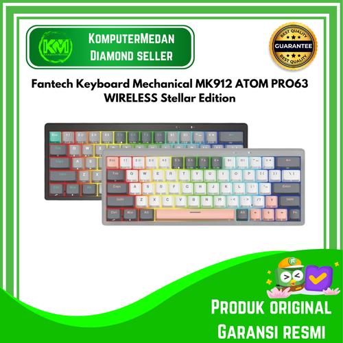Promo Fantech Keyboard Mechanical MK912 ATOM PRO63 WIRELESS Stellar ...