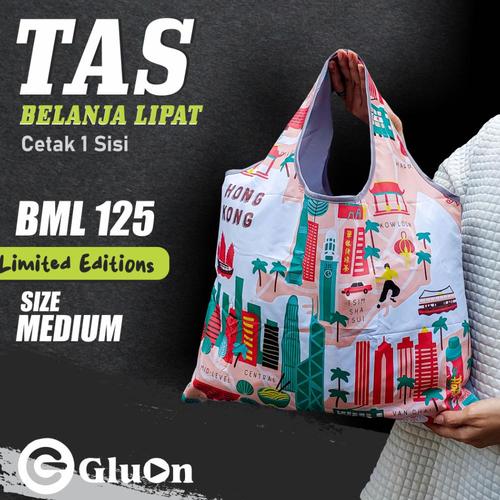 Jual Laris Shopping Bag Lipat Tas Belanja Lipat Totebag Lipat Souvenir Hongkong Size Medium ...