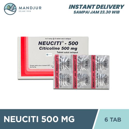 Promo Neuciti 500 mg 6 Tablet - Suplemen Kesehatan Daya Ingat dan ...