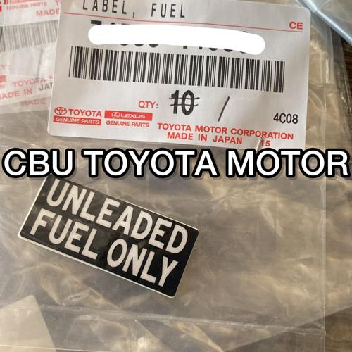 Jual STIKER STICKER LABEL FUEL BENSIN PENGISIAN BAHAN BAKAR ORIGINAL ...