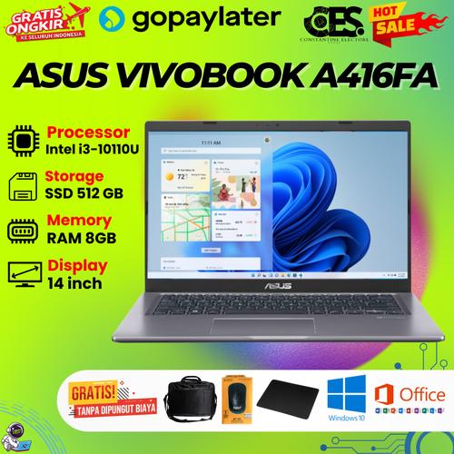 Jual Laptop Asus Vivobook A416FA - Intel i3-10110U - RAM 8GB - SSD ...