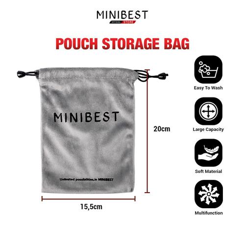 Jual Minibest Universal Drawstring Pouch Tas Serut Powerbank Hp Dll ...