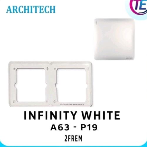 Jual Bingkai Stop kontak/Saklar Isi 2 Gang Putih Architech Infinity(Bingkai Saja) - Kota ...