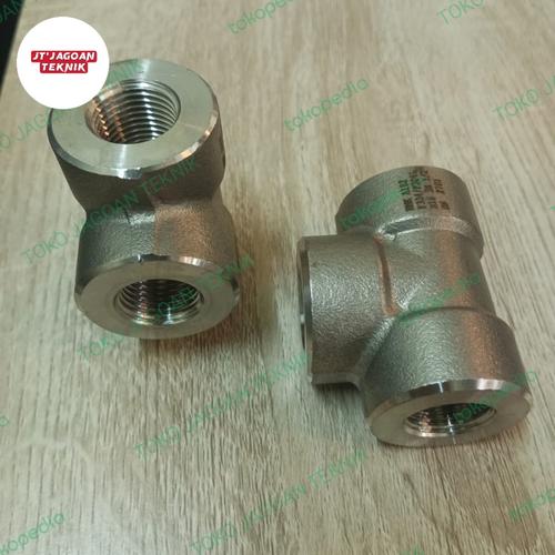 Jual Tee Class 3000 Stainless SS304 Drat 1" inch - Jakarta Barat ...