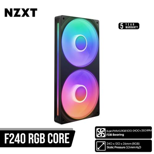 Promo NZXT F240 RGB Core - 240mm Single Frame RGB Fan Unit - White ...