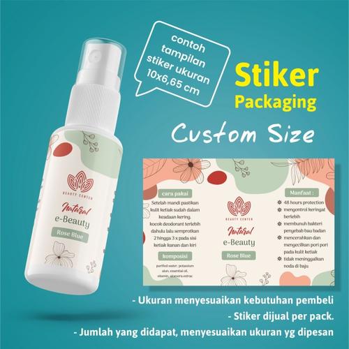 Jual Stiker Label Botol Spray 60 ml Free Desain - A, Transparan - Kab ...