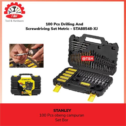 Jual Stanley 100pcs Drilling & Screwdriver Set / Set Bor dan Obeng ...