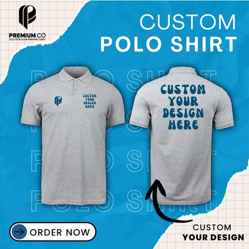 Jual Custom Polo Shirt Sablon satuan / sablon polo shirt satuan / cetak ...