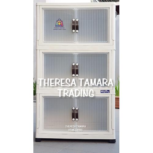 Jual LEMARI PLASTIK NAPOLLY POLIBOX 346 SUSUN 3 - 6 PINTU MAGNETIK ...