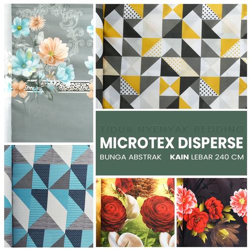 Jual KAIN MICROTEX DISPERSE BUNGA TABUR ABSTRAK KAIN SPREI METERAN PART ...