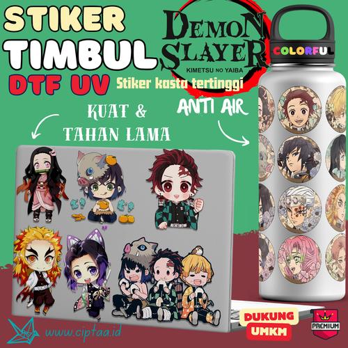 Jual Stiker Demon Slayer - Sticker Timbul DTF UV - Stiker Anime ...