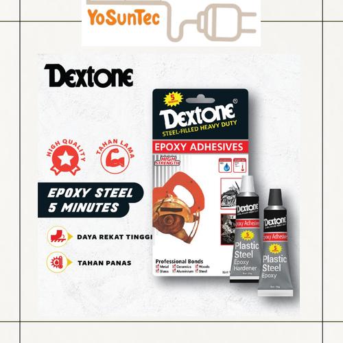 Jual Lem Besi Dextone 5 Menit 48 Gram / Lem Epoxy Adhesive Dexton Resin ...