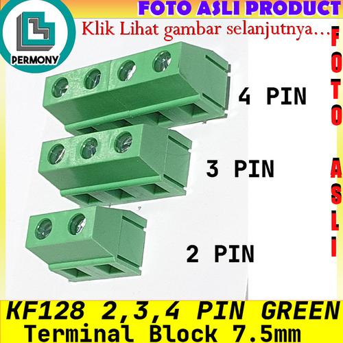 Jual KF128 2Pin 3Pin 4Pin pitch 7.5mm PCB KF-128 2 3 4 P 7.5 mm ...