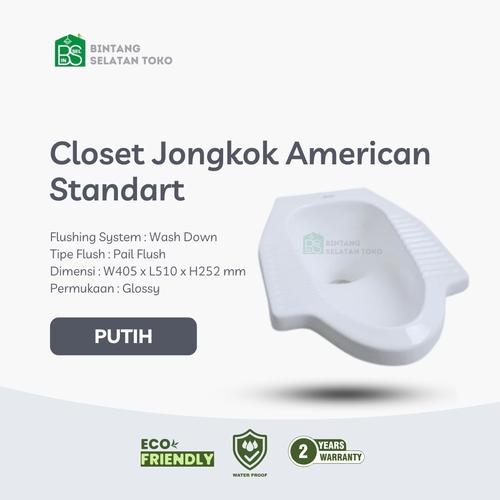 Jual CLOSET AMERICAN STANDARD / KLOSET JONGKOK / RAPI EX PUTIH - Kota ...
