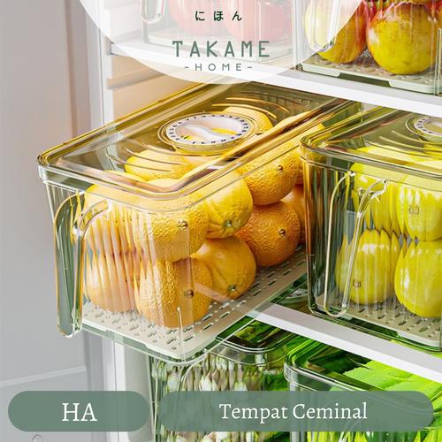 Promo |TAKAME| HA Storage Kulkas Sayur Buah Acrylic Wadah Kulkas Sayur ...