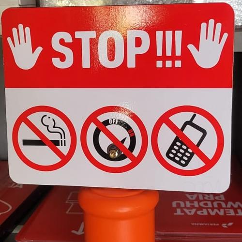Jual Rambu STOP SPBU Rambu SPBU - Kota Depok - SERAGAM & PERALATAN SPBU ...