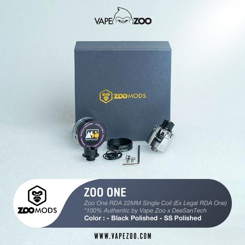 Jual ZOOmods ZooONE 22mm Single Coil RDA - Black Polished - Jakarta ...