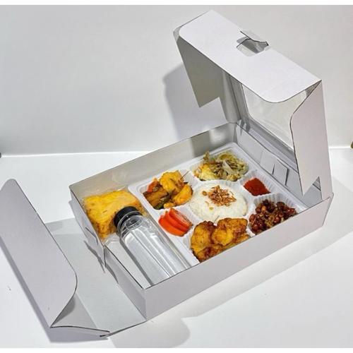 Jual Box Kemasan Nasi Catering Sekat Jendela Mika Ukuran 31x22x6cm ...