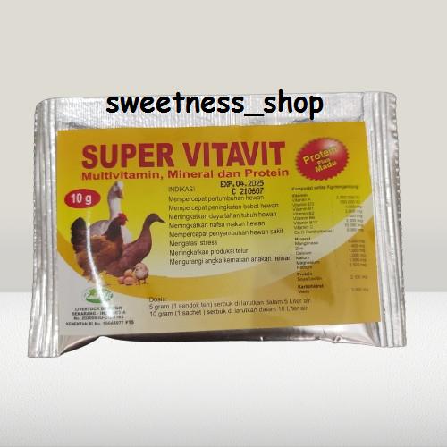 Jual SUPER VITAVIT MULTIVITAMIN MINERAL DAN PROTEIN AYAM BEBEK UNGGAS ...