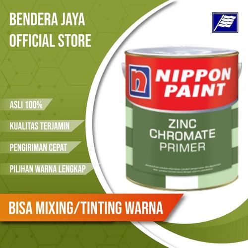 Jual Nippon Paint Zinc Chromate GREY GREEN/ Cat Dasar/ Primer/ Alkali BESI DAN BAJA/ Meni Anti ...