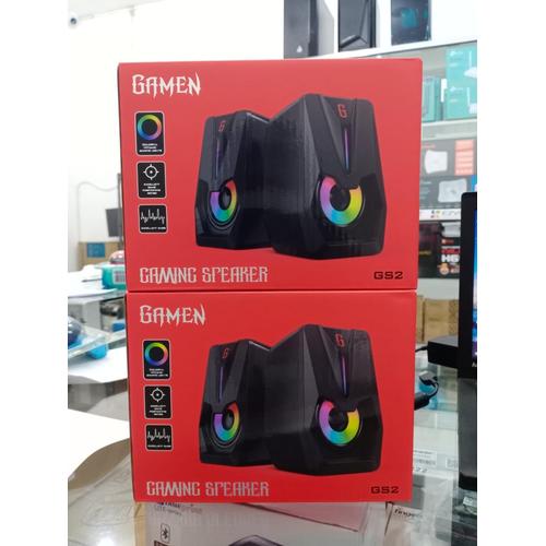 Jual GAMEN GS2 USB Gaming Speaker With RGB Lights Black - Kota Semarang ...