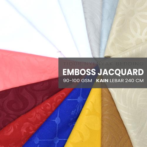 Promo KAIN EMBOSS MICROTEX MOTIF BUNGA DAUN TIMBUL KAIN SPREI GORDEN P2 ...