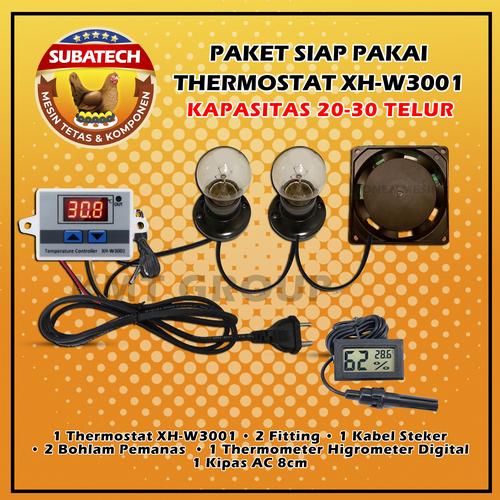 Jual Paket Siap Pakai XH 2P 1K THD KIPAS Thermostat Termostat Pemanas ...