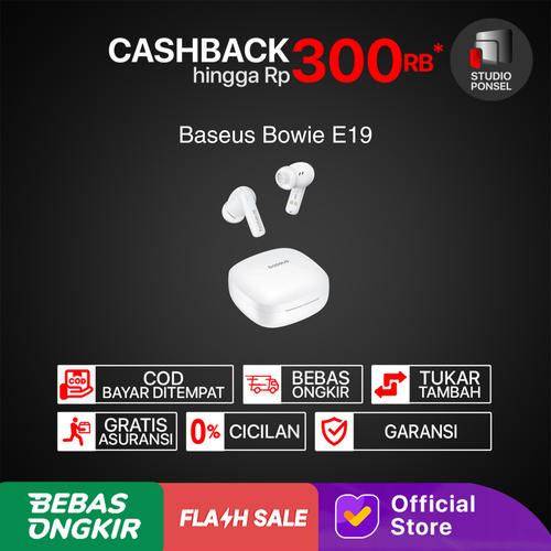 Promo Baseus Bowie E19 TWS ENC Mic True Wireless Earbuds IPX5 Powerful ...
