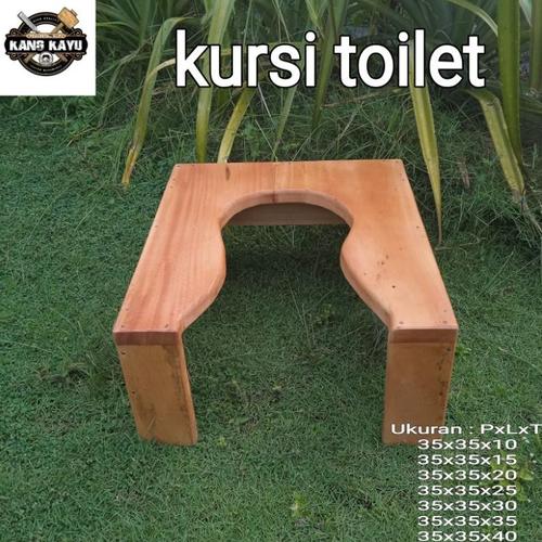 Jual Kursi toilet kursi wc duduk lansia kursi jongkok bangku kayu ...