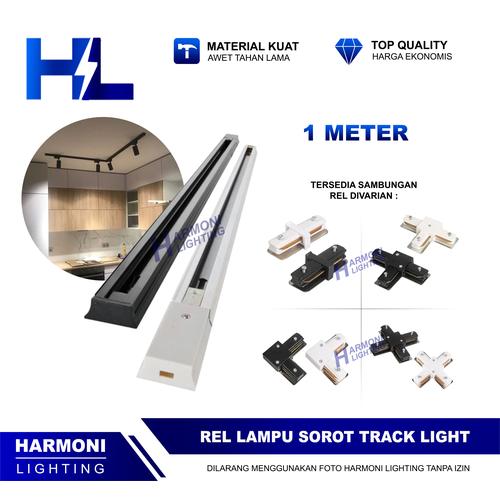 Jual Rell Track Light Lampu Sorot LED 1 Meter 1M Spotlight Spot Rel ...